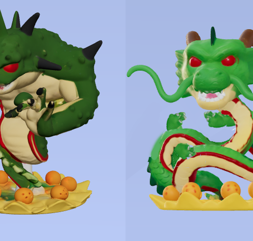 🐉 2 Porunga and Shenron POP Dragon Ball dioramas・ STL File for 3D ...