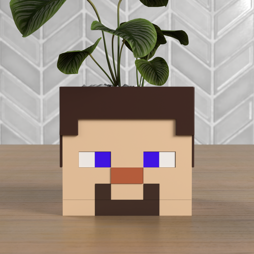 🪴 Minecraft Home Decor Heads - Collection・ 3D File for 3D printing・Cults
