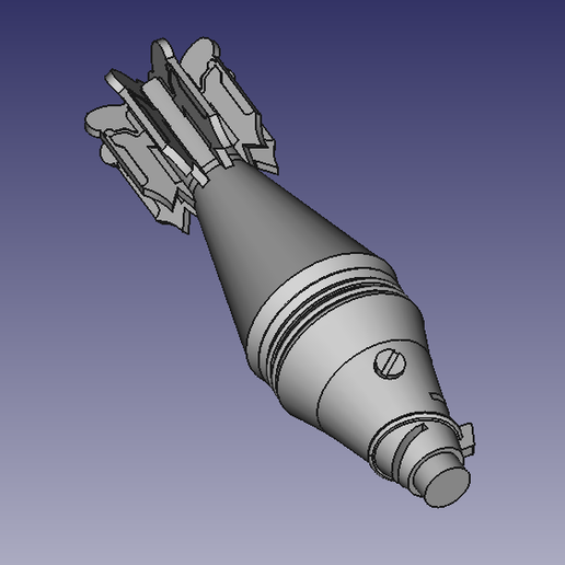 🚀 60 MM M49 MORTAR ROUND PROTOTYPE CONCEPT・ STL File for 3D printing・Cults