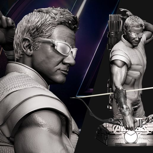 👤 Wicked Hawkeye Bust Tested and ready for 3d printing・ 3D File for ・Cults