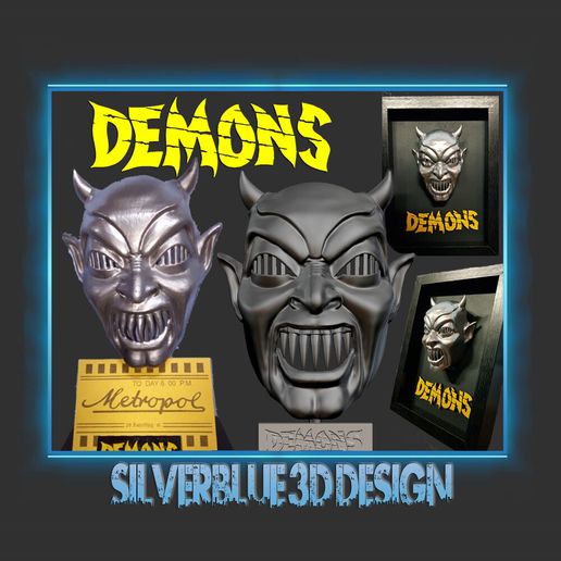 🎬 Demons 1985 Mask・ STL File for 3D printing・Cults