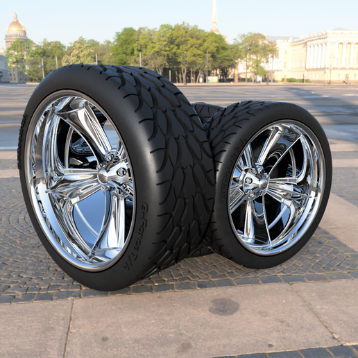 🆕 New style Bobby Alloway - Hot Rod + Tires・ STL File for 3D printing・Cults