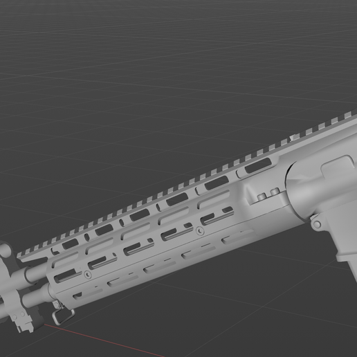 OBJ file South Korea Daewoo K2 rifle digital model 3 types 🗺️ ・Template ...