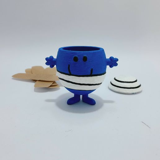 🏢 Mr Bump - First Aid Plaster Holder - Mr Men・ STL File for ・Cults
