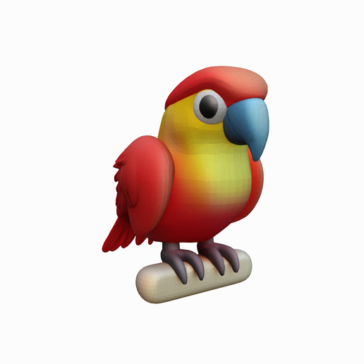 STL file Macaw parrot figurine 🦜 ・3D printable model to download・Cults