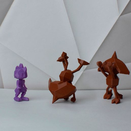 🐉 Low Poly Pokemon Collection Generation 2・ 3D File for 3D printing・Cults