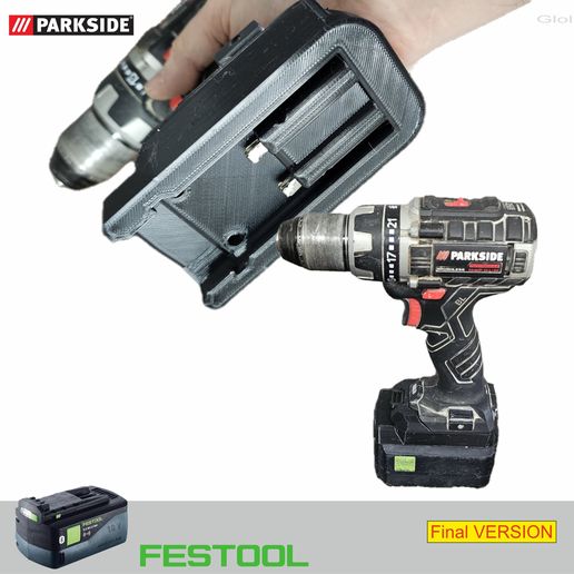 STL file Festool to parkside x20 adapter 🧞‍♂️ ・3D printing model to ...
