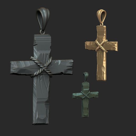 croix stylisée・Fichier STL pour Impression 3D・Cults