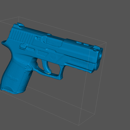 🩻 Sig Sauer P250 9mm – 3D Scan Model・ OBJ File for 3D printing・Cults