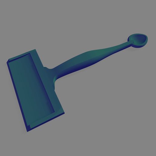🥄 Scraper Spoon・ 3MF File for 3D printing・Cults