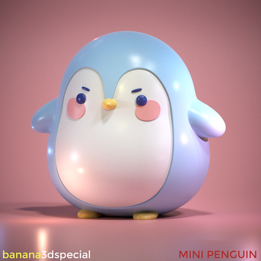 STL file Cute Chibi Penguin Pet Bundle - 6 in 1 - For 3D Printing 🐧 ・3D ...