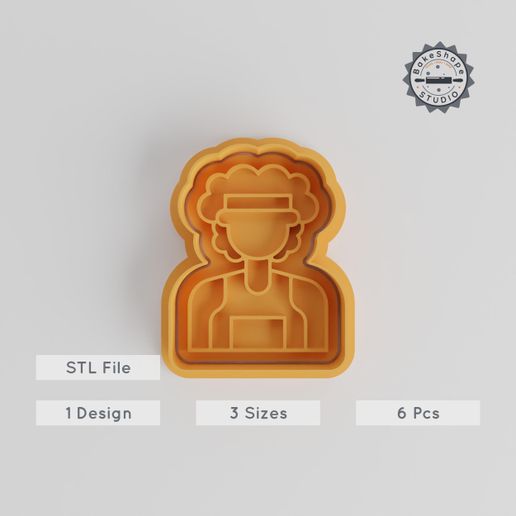 🍪 Runner Cookie Cutter & Stamp, Sporty Figure Shape, 3 Sizes (S/M/L ...