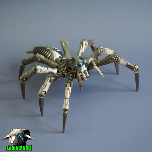 🕷️ Robotic Jumping Spider・ STL File for 3D printing・Cults