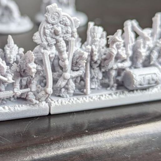 🕍 WARMASTER TEMPLE GUARDS LIZARDMEN (10mm scale)・ STL File for 3D ...