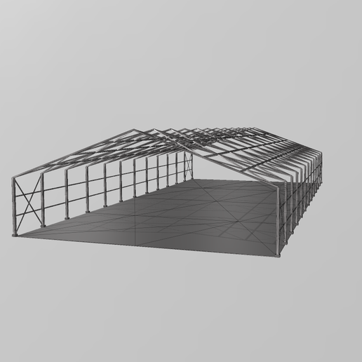 🏘️ Simple 3D shed・Free OBJ File for 3D printing・Cults