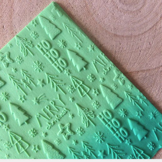 🎄 Merry Christmas Texture Roller for Clay・ STL File for ・Cults