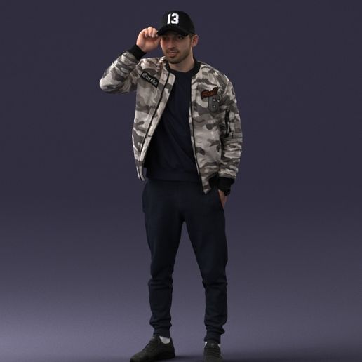 👨 000061 Hiphop Man 0420・ 3D File for 3D printing・Cults