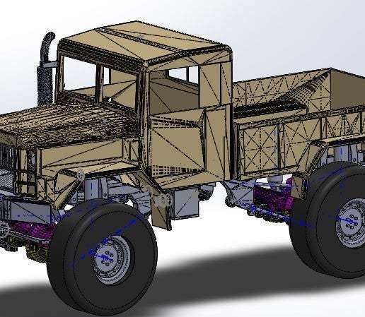 🖼️ M35A2 Frame・Free STL File for ・Cults