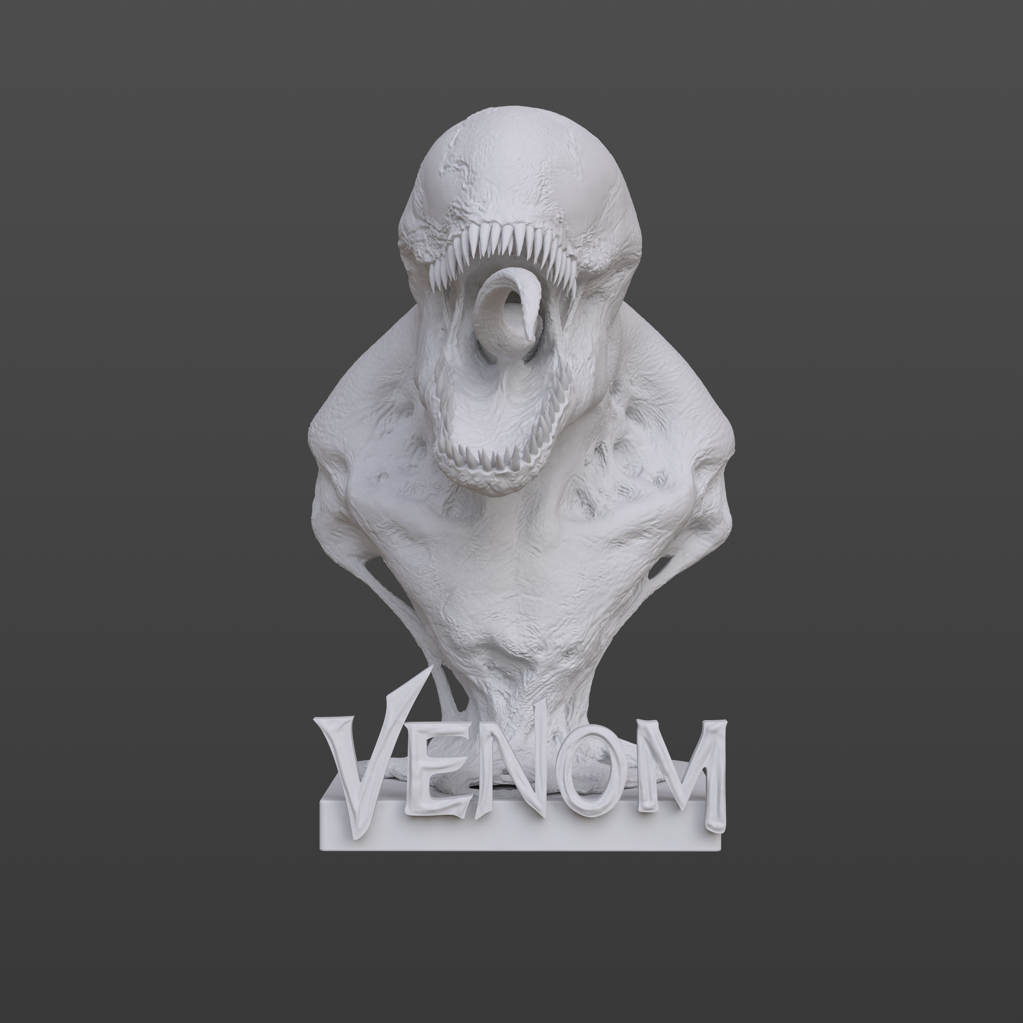 Download STL file Venom Bust • 3D printer template ・ Cults