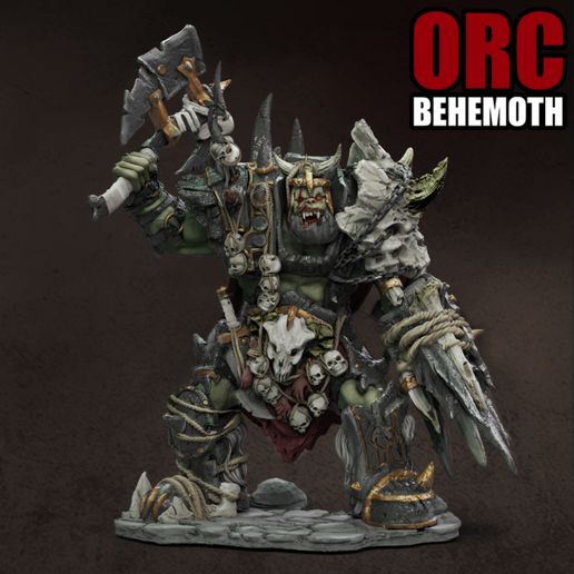 🪖 Orc Arena - Behemoth・ 3D File for 3D printing・Cults