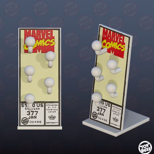 📦 marvel comics corner box head base stand for marvel legends・ STL File ...