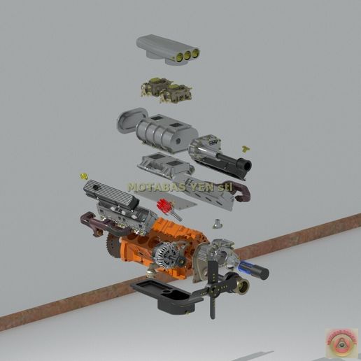 🌆 DODGE MOPAR 440 MAGNUM SUPERCHARGER - ENGINE・ STL File for 3D ...