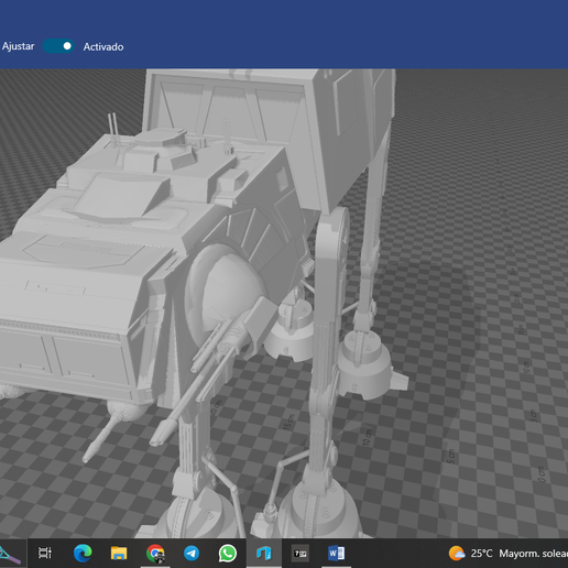 🏗 at-at walker prototype 1 empire first years・ 3MF File for 3D printing ...
