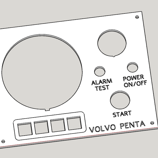Archivo STL Panel Volvo Penta 🧞‍♂️ ・Diseño para descargar y imprimir en 3D・Cults