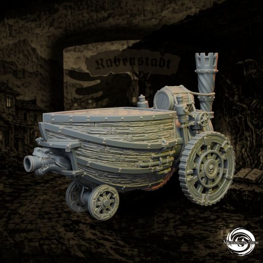 😤 Rabenstadt Modular Steam Landship・ 3D File for 3D printing・Cults