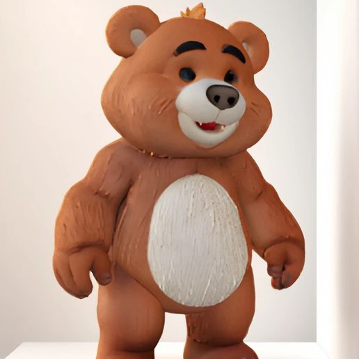 🐻 Furry Bear 1 – 3D Printable Animal Figurine・ STL File for 3D printing ...