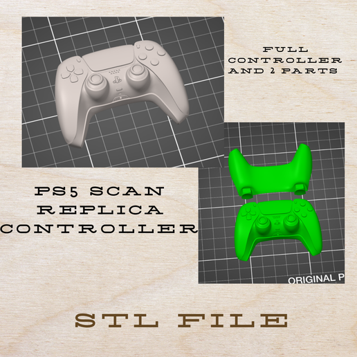 🎮 Playstation Controller Replica Scan - 2parts and in Full- Ps5 ...