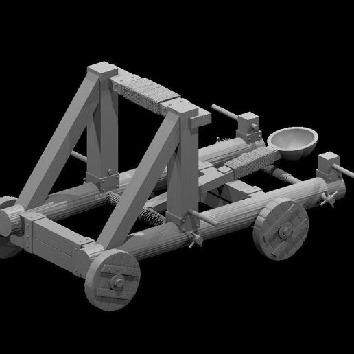 🎲 Catapult Terrain Piece and Kobold Ammo・Free STL File for 3D printing ...