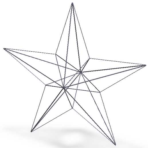 3d star shape name