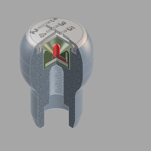 🛞 LED Shift Knob・ STL File for 3D printing・Cults