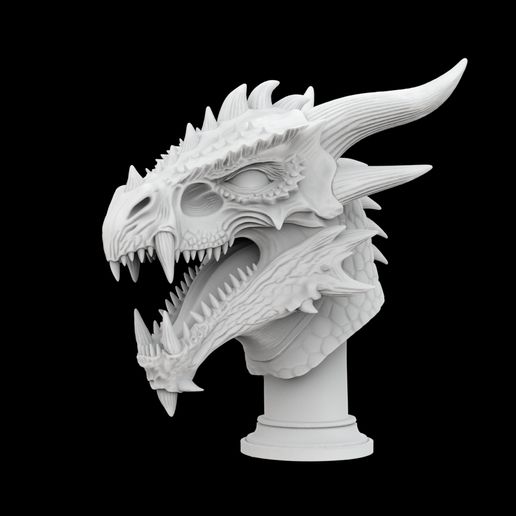 free printable dragon head