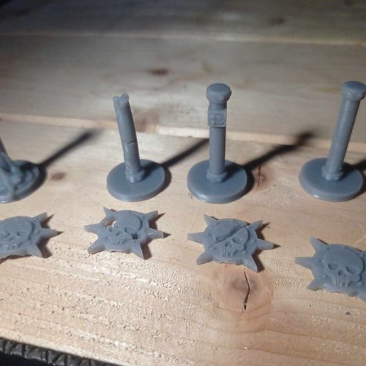 🎲 Sign post terrain, presupported, 4 versions・ STL File for 3D printing ...
