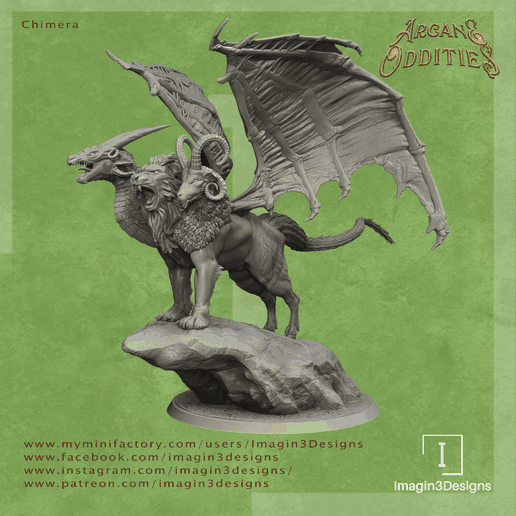👹 Chimera・ 3D File for ・Cults