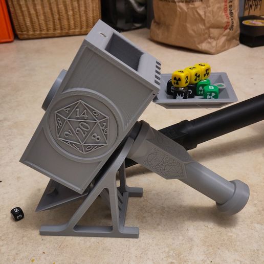 🎲 Dice Hammer (Dice tower and dice jail)・ STL File for 3D printing・Cults