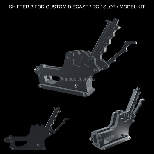 👽 SHIFTER 3 FOR CUSTOM DIECAST / RC / SLOT / MODEL KIT・ STL File for ・Cults