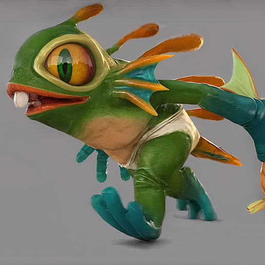 🗿 murloc-murky・ STL File for 3D printing・Cults