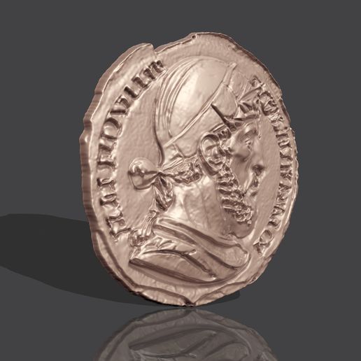 STL file ancient roman coin pendant 🪙 ・Template to download and 3D ...