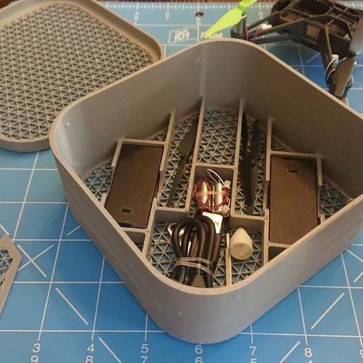 🚁 Tello Drone Case w/ Storage・Free STL File for ・Cults