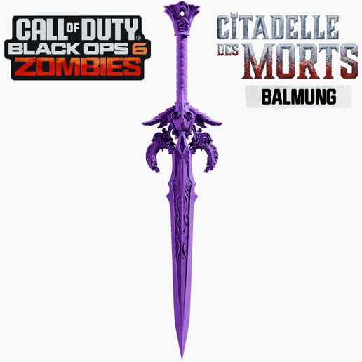 STL file Call of Duty Black Ops 6 Zombies Balmung Sword (Citadelle des ...