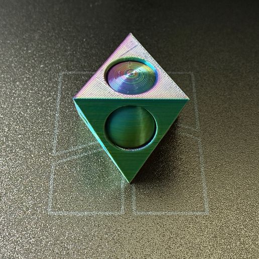 👌 Spinning Sphere Inside the Octahedron | Print-in-Place Fidget Toy ...
