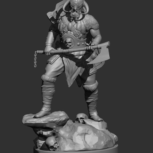 🪓 Death Dealer Viking Frank Frazetta Fanart・ OBJ File for 3D printing・Cults