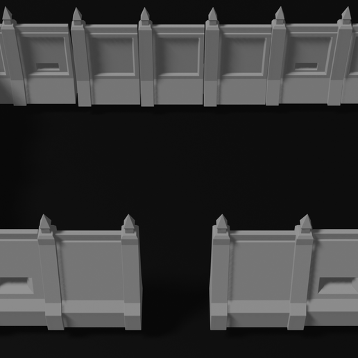 Free STL file Modular Gothic Wall segments ⚔ ・3D print design to ...