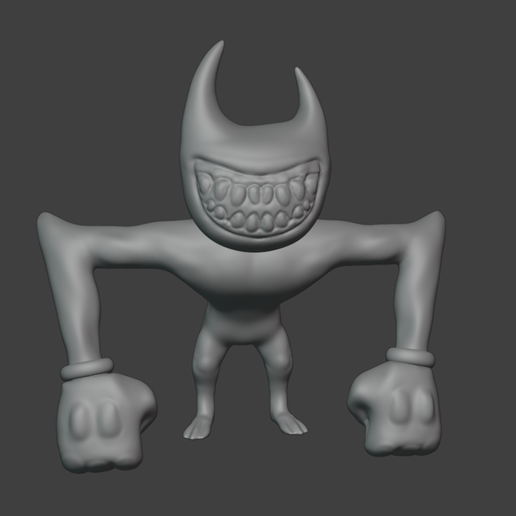 STL file Bendy and the ink machine ink demon 👹 ・3D printing design to ...