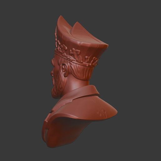 👤 Bishop Head Bust 3D STL Printable - 3D Model STL 3D print model ...