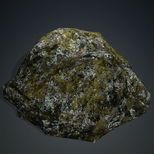 🪨 ROCK 3D Model MINERAL Forest・Free OBJ File for 3D printing・Cults