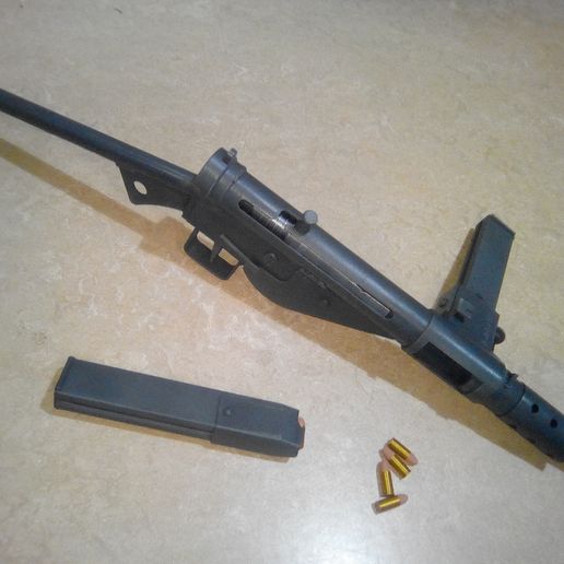 3D printed STEN MKII submachine gun (3D-printed replica) • made with Prusa i3Mk3S+・Cults